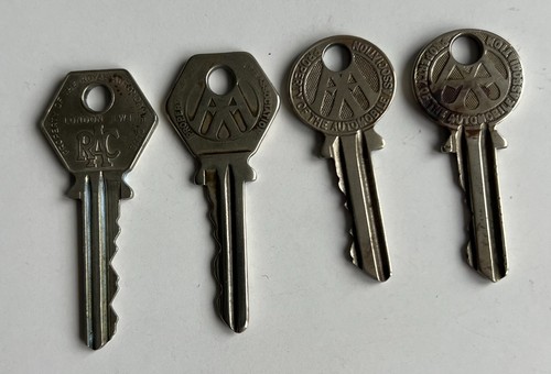 Vintage AA Members Keys And RAC Royal Automobile Club Keys x 4 | eBay