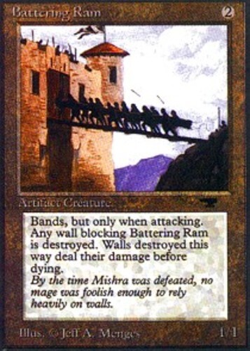 Heavy Play, English MTG Regular Battering Ram Antiquities Magic the ...