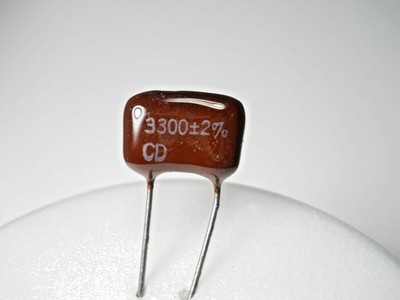 3300 pf 300 Volt 2% Silver Mica Capacitor (NOS, New Old Stock)(QTY 10 ...