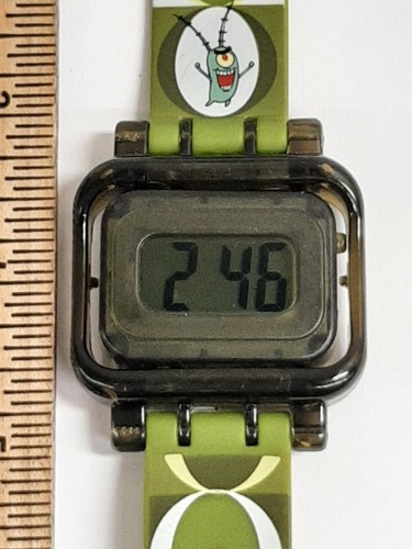 Burger King SpongeBob Squarepants Digital Watch ~ Plankton (2004) (13 ...