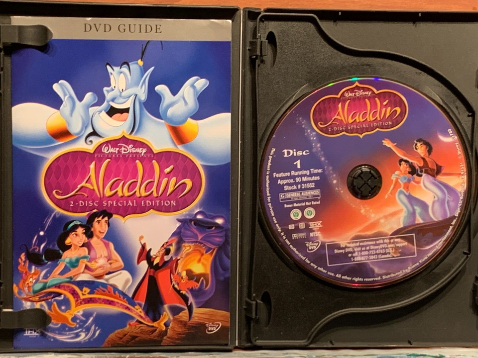 Walt Disney's Aladdin DVD 2004 2-Disc Set Platinum Edition Robin ...