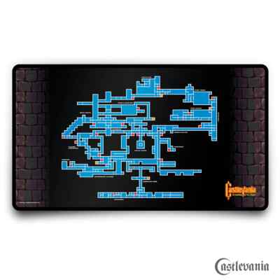 Castlevania Symphony of the Night Castle Map Desk Mat Mouse Pad Figure ...