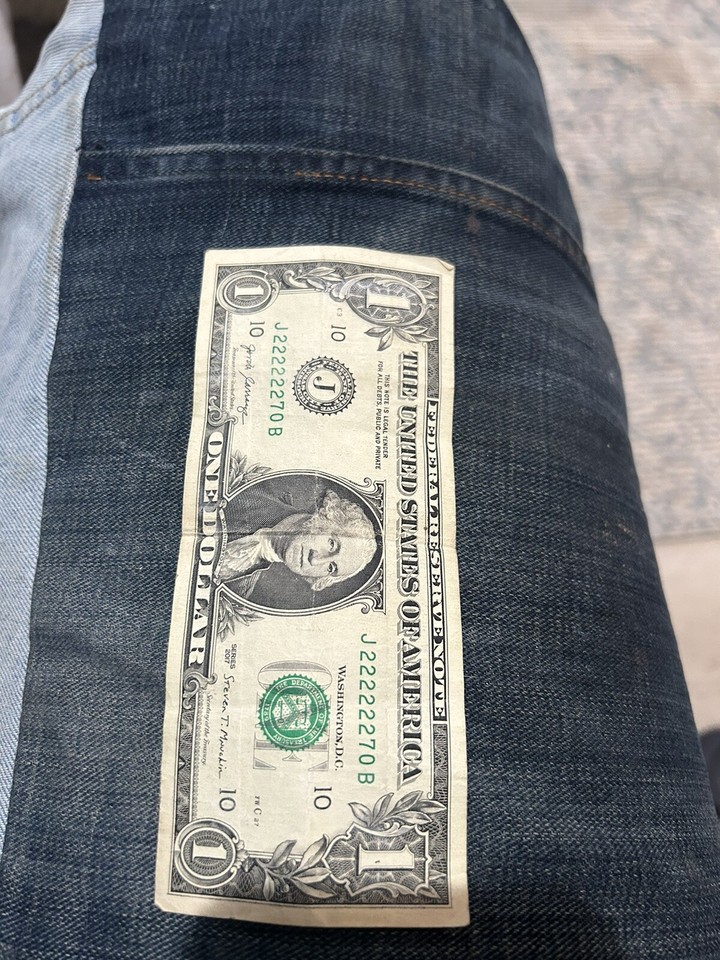 Rare- Six Of A Kind (22222270) Trinary, Repeater, 2017 Dollar Bill ...