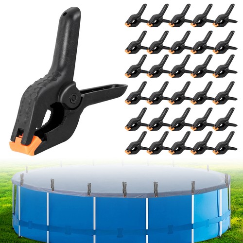 30Pcs Swimming Pool Cover Clips Pool Cover Clamps Wide Mouth Wind Guard ...