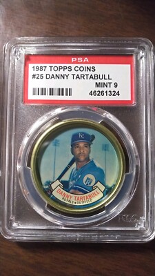 1987 Topps Coins #25 Danny Tartabull Royals graded PSA 9 Mint Pop. 5 | eBay