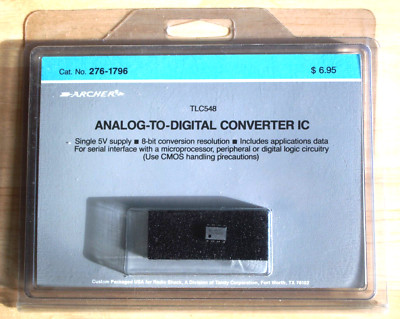Radio Shack Archer TLC548 8-bit Analog to Digital Converter IC | eBay