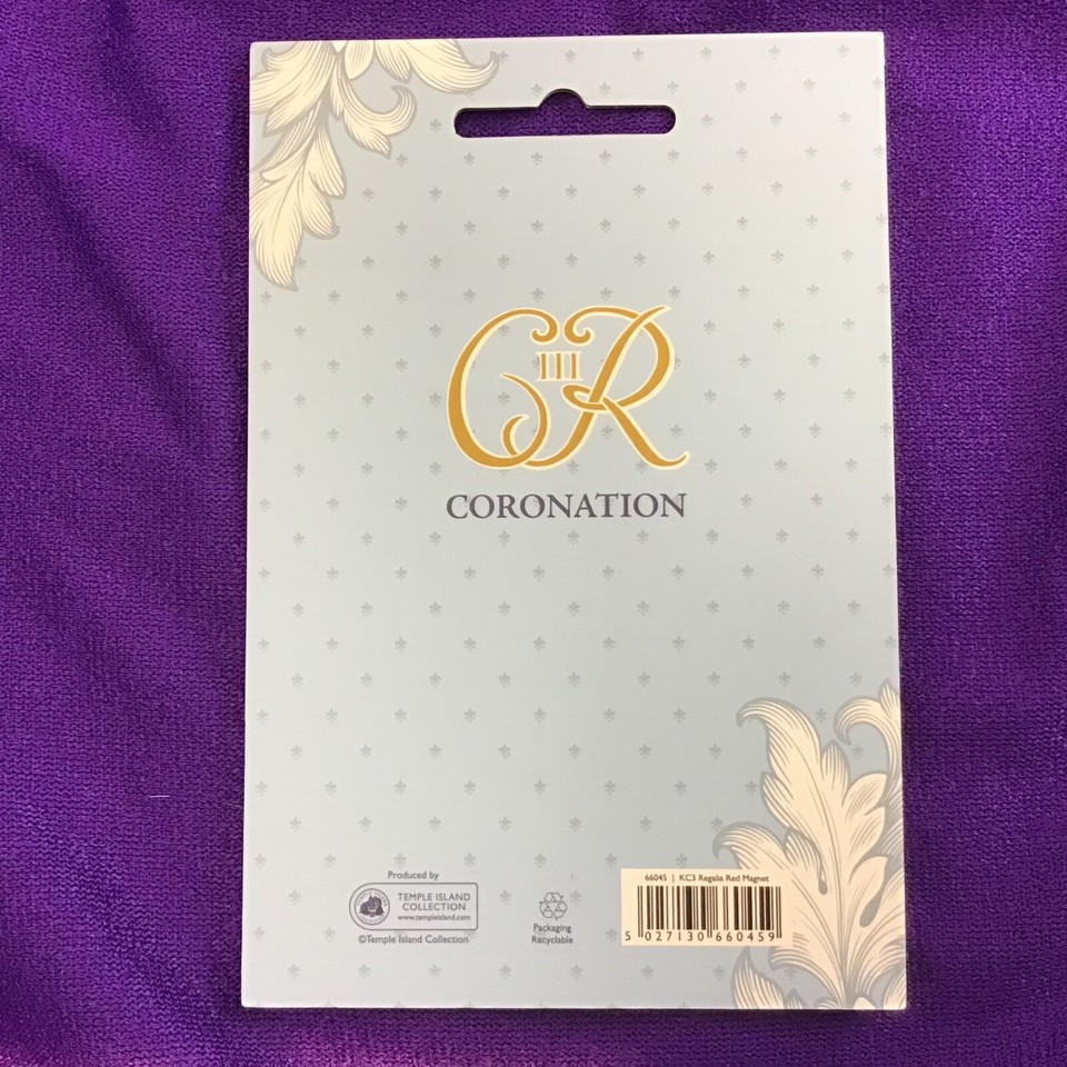 King Charles III Coronation Fridge Magnet 2023 Temple Island Collection ...