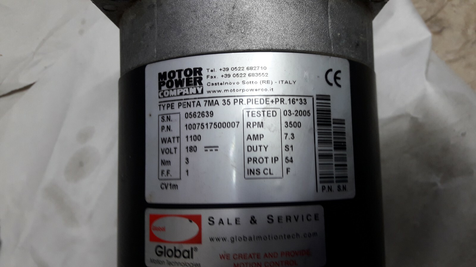 DC Electro motor Penta 7MA 180V | eBay