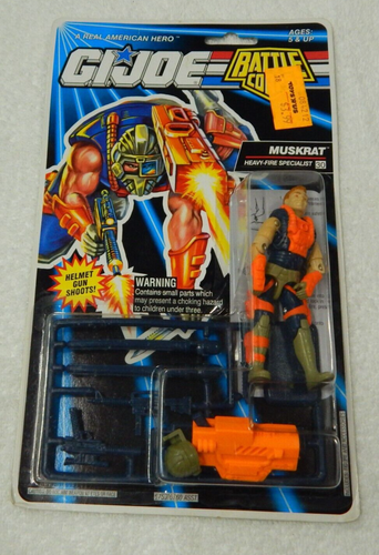 Vintage 1993 3 3/4 Gi Joe MUSKRAT Heavy-Fire Specialist BATTLE CORPS ...