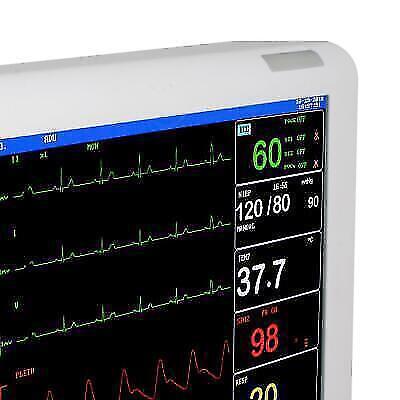 Portable ICU Patient Monitor ECG NIBP RESP SPO2 PR Monitoring Signs | eBay