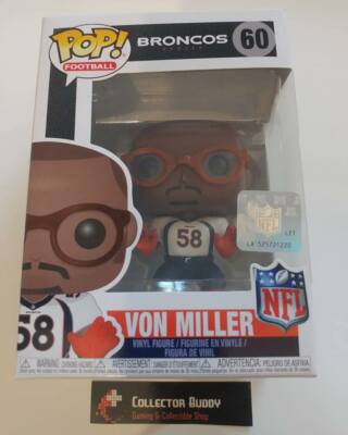 Funko Pop! Football 60 Von Miller Denver Broncos NFL Pop Vinyl Figure ...