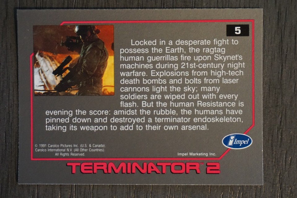 Terminator 2 1991 Trading Card (Pick Your Card) | eBay