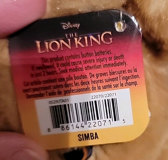 Disney The Lion King Plush Collectible Set Of 3 Baby Simba, Simba, Nala ...