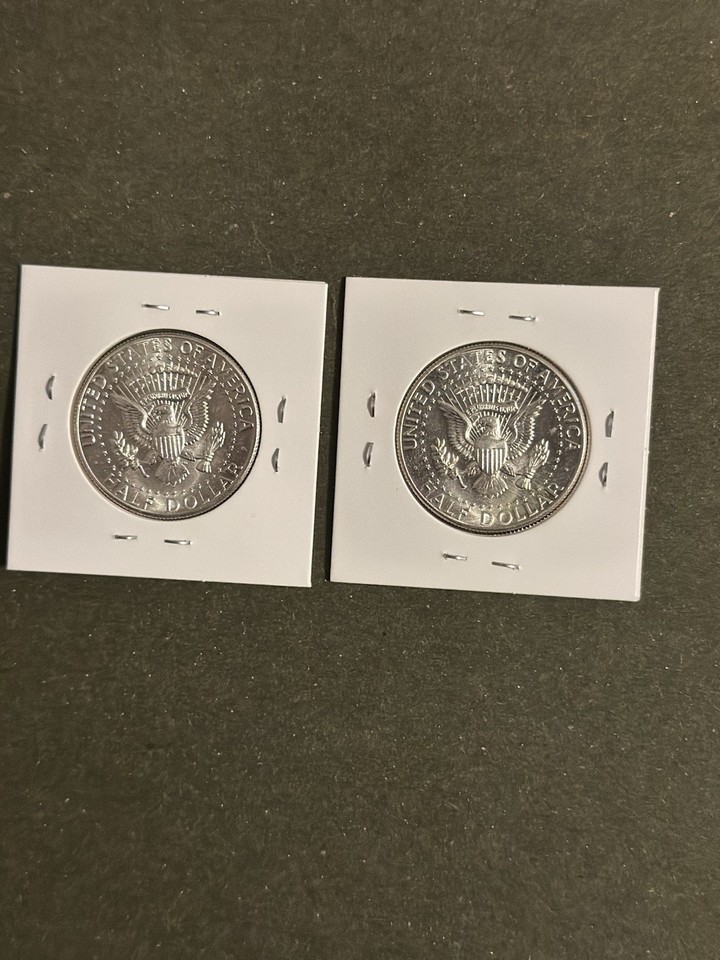 Set of Two (2) 1964 Kennedy Half Dollar Coins 90% Silver 50c Fast ...