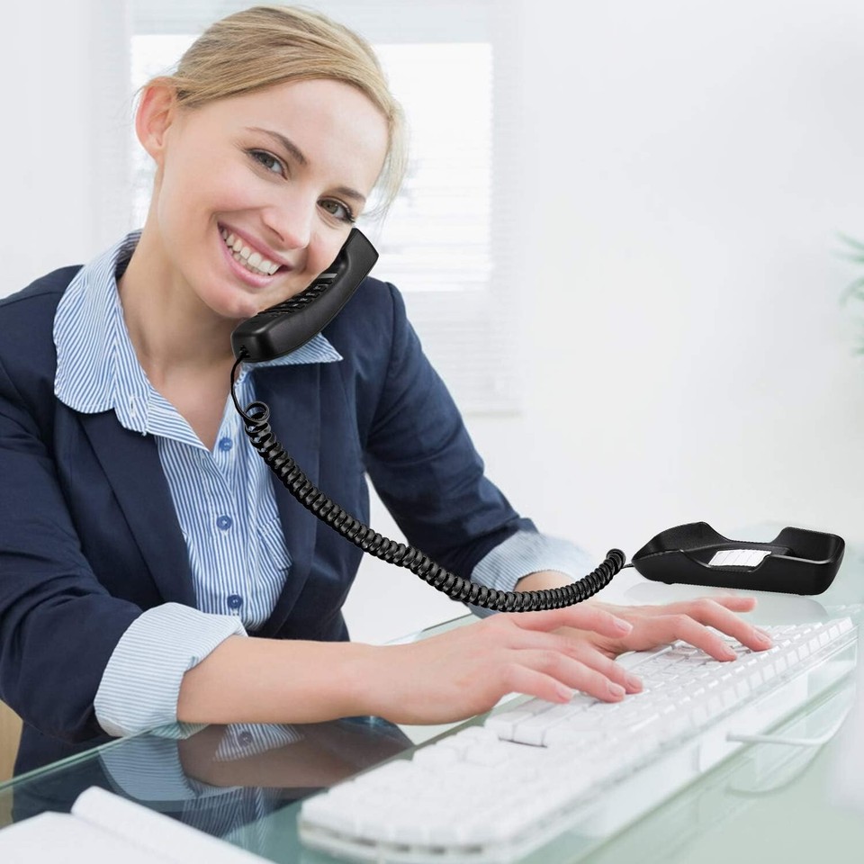 Trimline Corded Phone Home Office With Caller ID Desk And Wall Mount ...