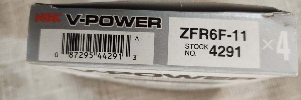 Set of 4 NGK V-Power Copper Spark Plugs ZFR 6 F 11/4291 Made in Japan ...