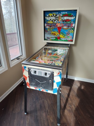 Vintage Indianapolis 500 Bally pinball machine graphics works original ...