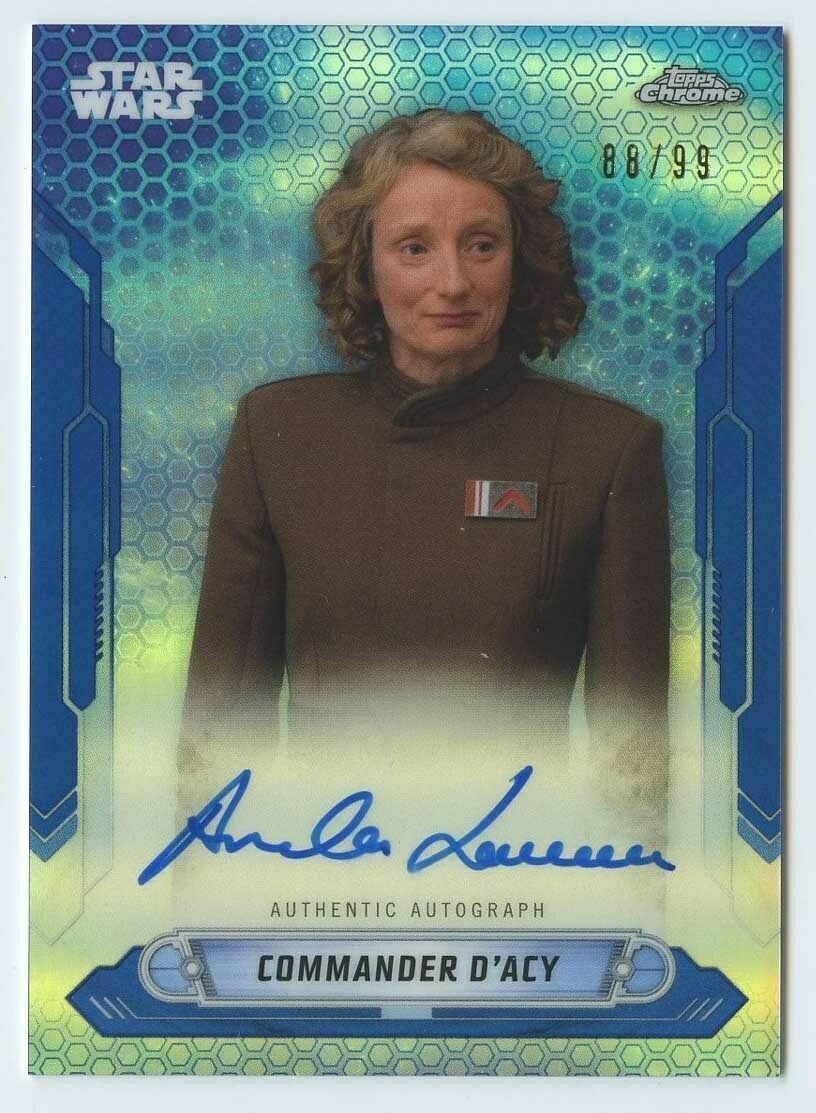 Amanda Lawrence As Commander D'acy 2019 Topps Star Wars Chrome Legacy ...