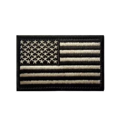 AMERICAN FLAG EMBROIDERED PATCH iron-on / sew on USA US United States ...