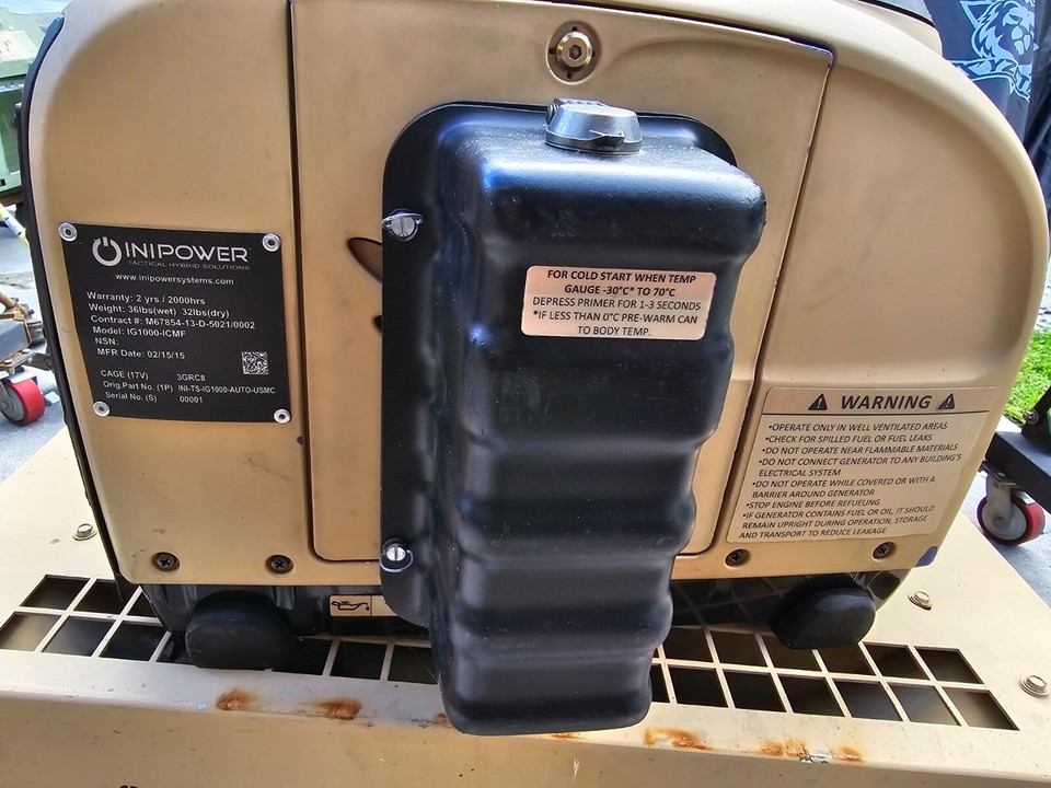 Ini Power IntelliGEN Flex-Fuel Generator IG1000-ICMF 12 Hours w/ Fuel ...