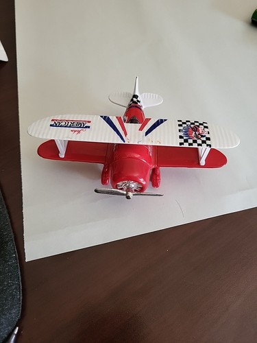 Toysmith Plane John American Biplane Pull Back Release Toy Die Cast ...