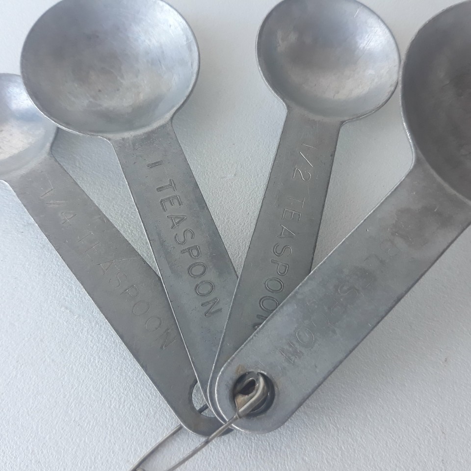 Nested Measuring Spoons 4 Pieces 1-Tbsp 1-Tsp 1/2-Tsp 1/4-Tsp | eBay
