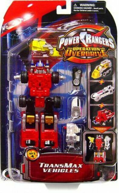 Power Rangers Transmax Vehicles Set a Operation Overdrive 2006 Bandai ...