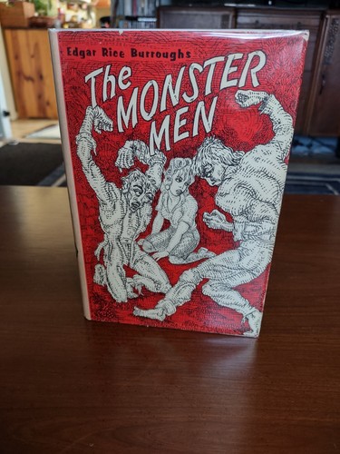 THE MONSTER MEN by Edgar Rice Burroughs 1963 Canaveral HCDJ Fine ...