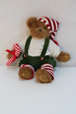 Bearington Christopher Cane Bear Plush Stuffed Toy Christmas Collection ...