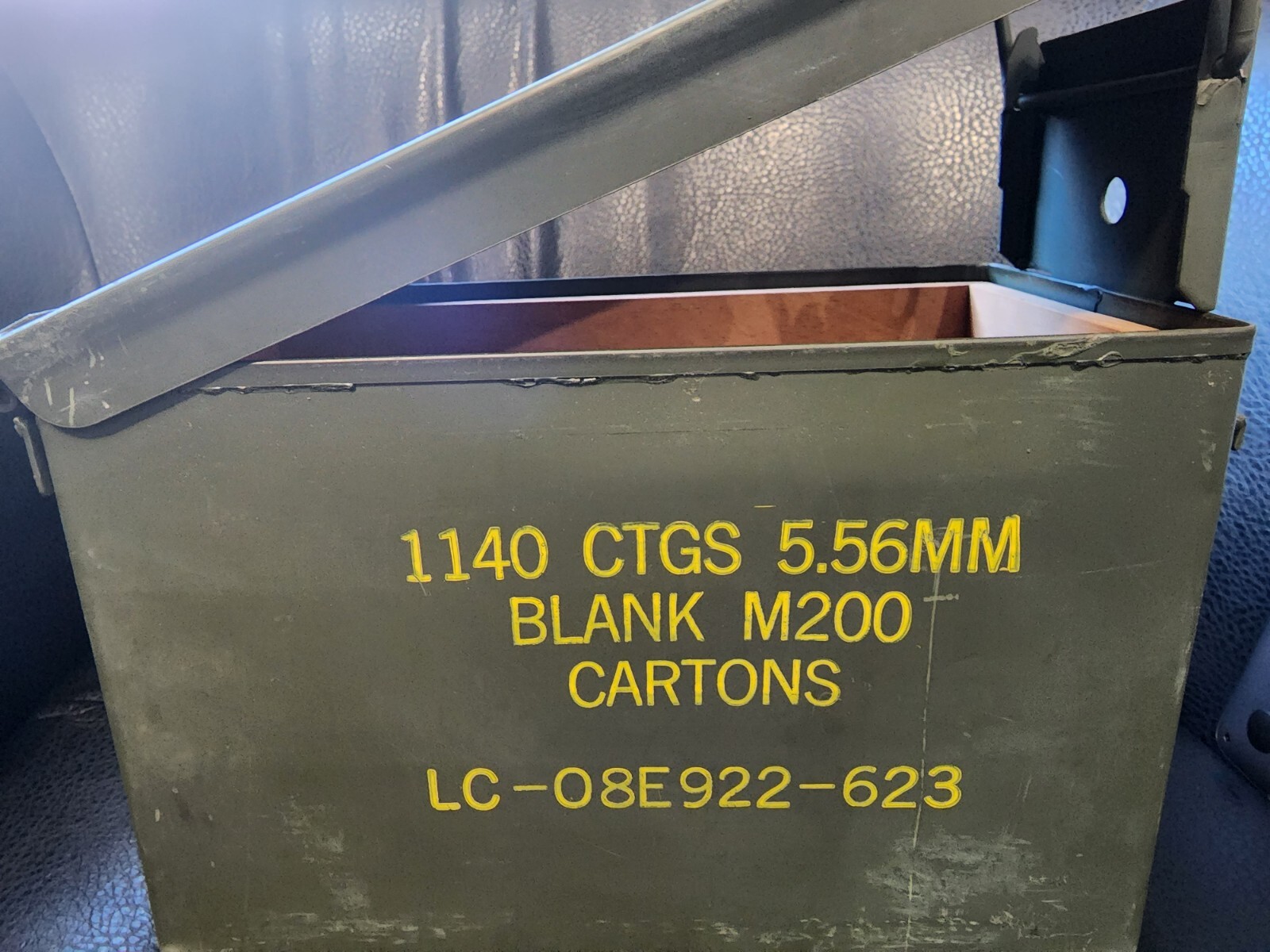 New .556 M200 Ammo Can Humidor 1/4" Spanish Cedar Cigar Box Tight Seal ...