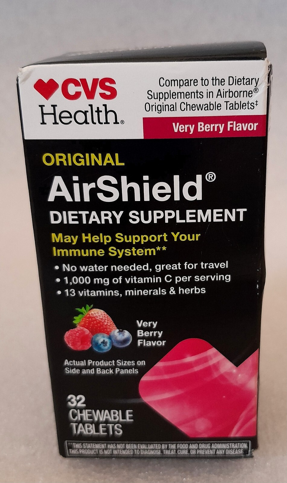 CVS Health Original AirShield For Immune Health 32 Chewable Tablets ...