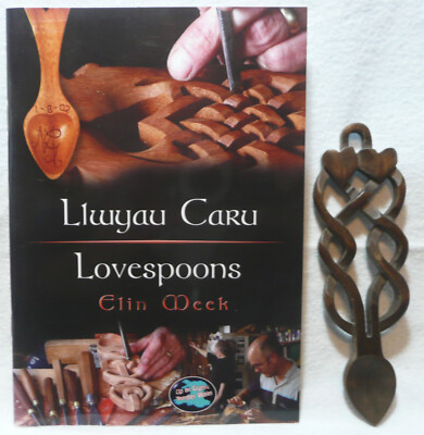 Vintage Handmade Wooden Welsh Love Spoon & 24 Page Booklet (2003) by ...