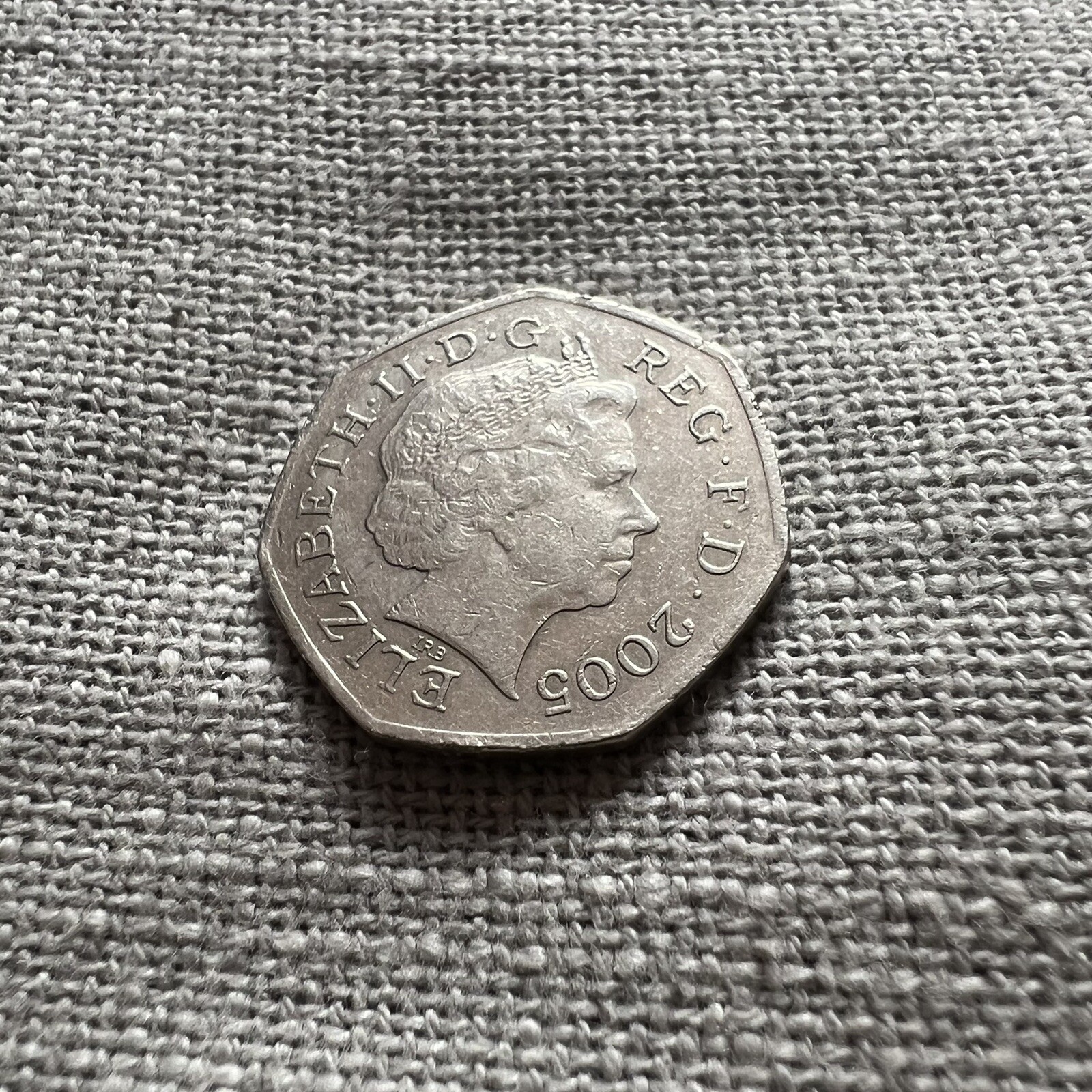 2005 Rare 50p Fifty Pence Coin Johnson's Dictionary 1755 Saxon Plural ...