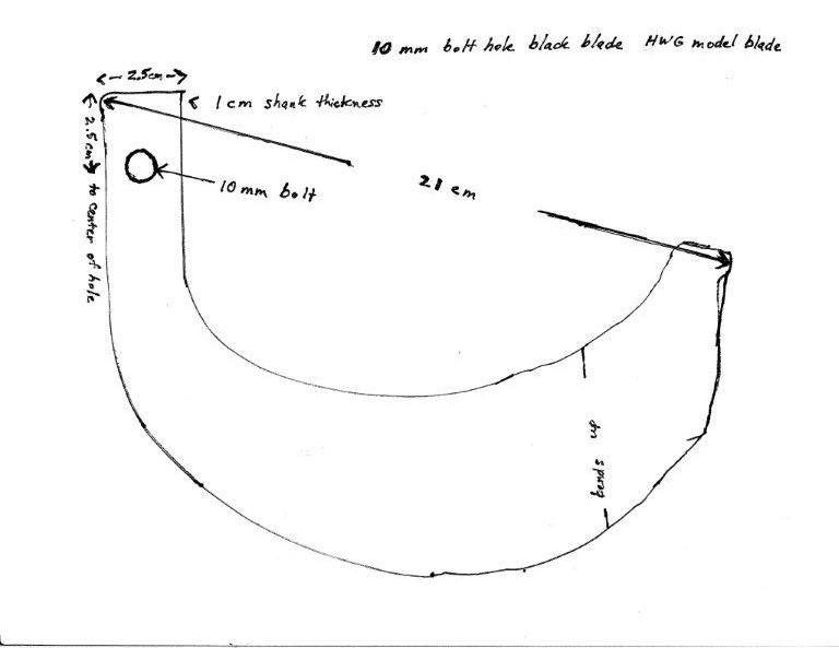 dog leg offset rotary tiller tines,blades Yanmar 1200 1300 10 mm bolt 2 ...