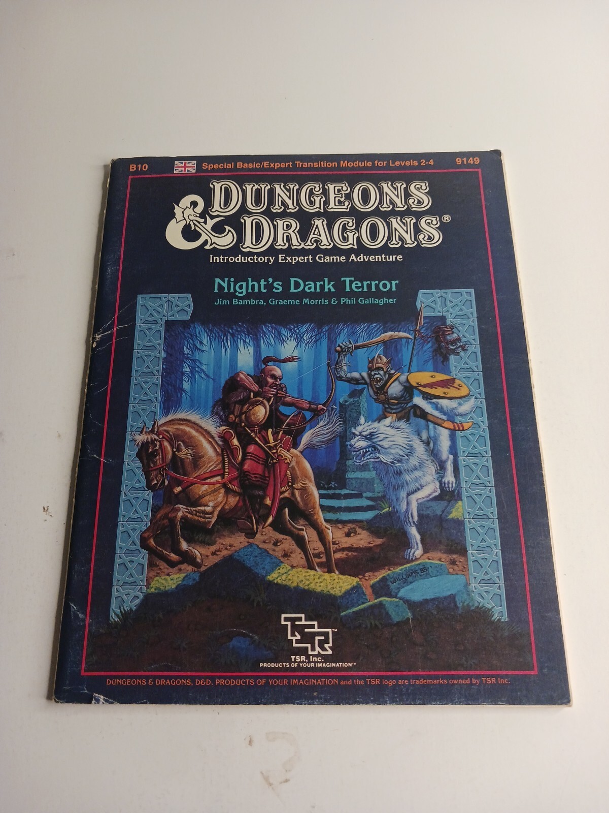 B10 Night's Dark Terror TSR Module Dungeons & Dragons Booklet & Cover ...