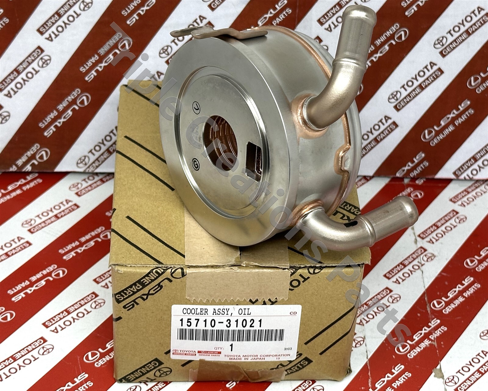 Genuine Toyota 15710-31021 Cooler Assy Oil 1571031021 OEM | eBay