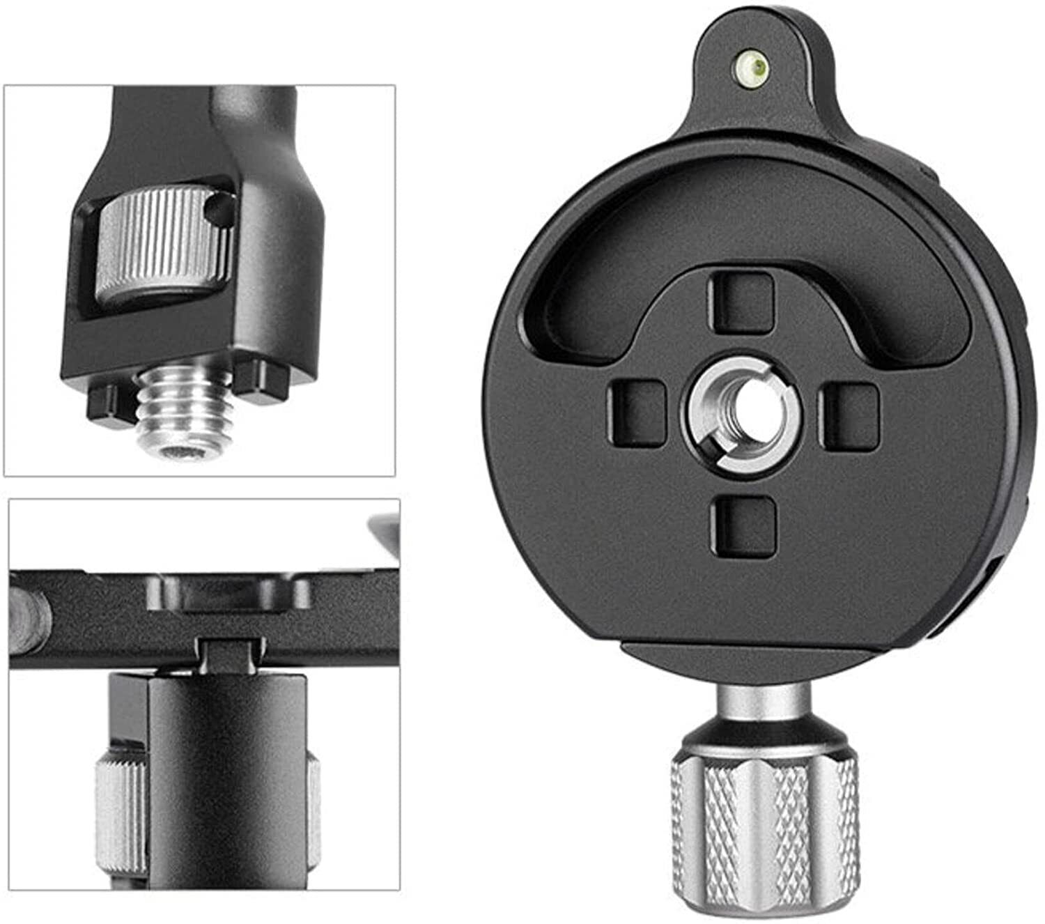Leofoto DM-47 47mm QR Discal Clamp & Level Arca / Compatible for Tripod ...