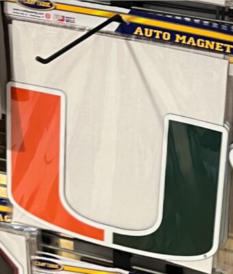 Miami Hurricanes 12 Inch Logo Auto Magnet | eBay