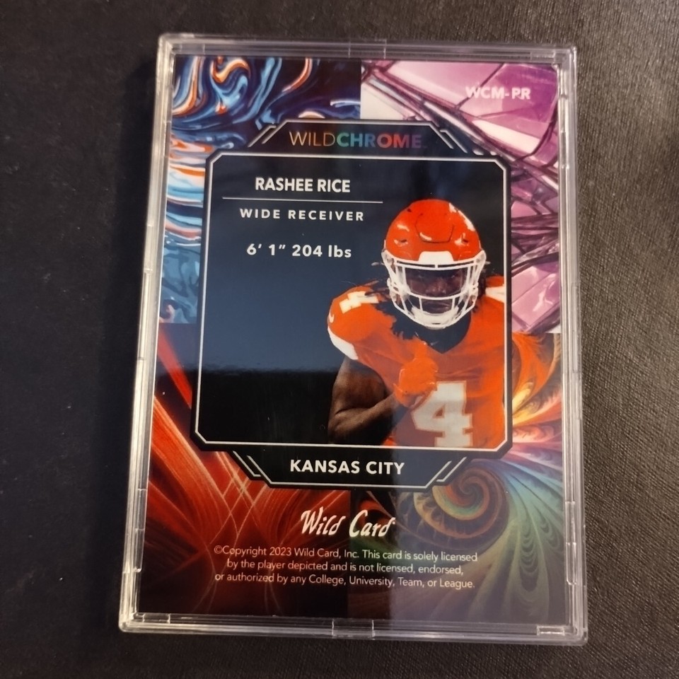 #1/25 Rashee Rice Green Marble Rookie Promo 2023 Wild Card Wildchrome ...