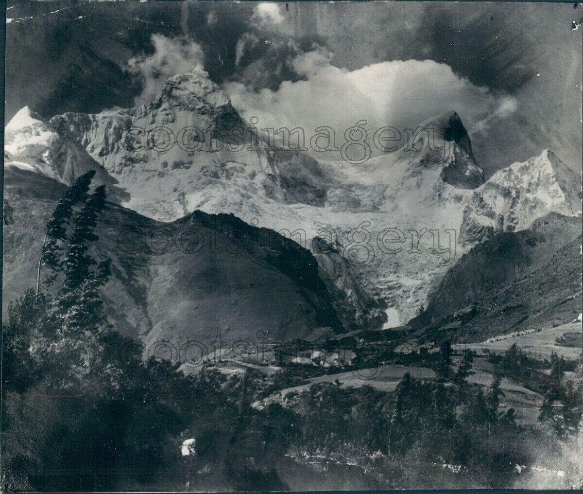 1962 Press Photo Huascaran Mountain Avalanche Andes Peru | eBay