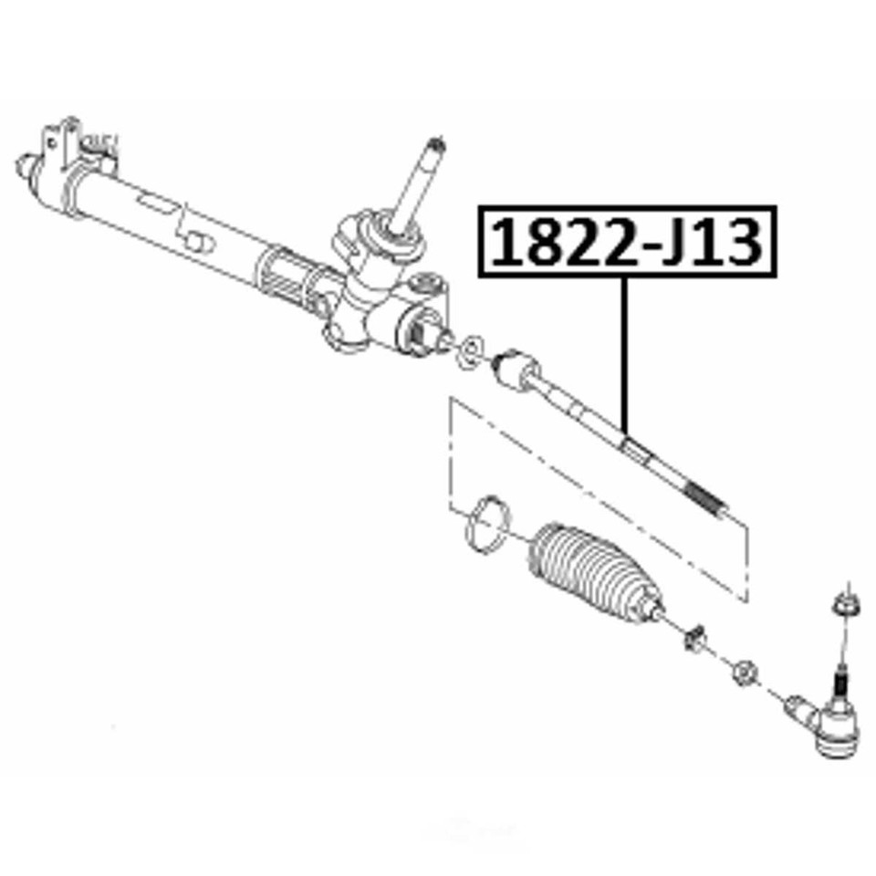 Steering Tie Rod-Essence, Eng Code: LE2, DI, JV76 Febest 1822-J13 | eBay