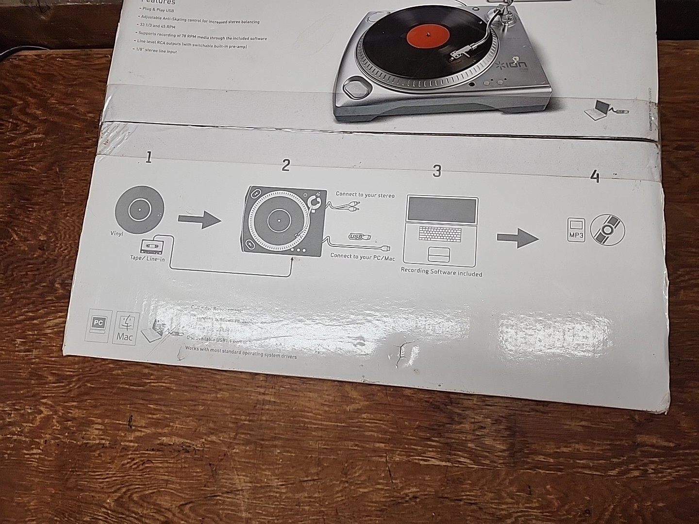 ION Audio iTTUSB USB Turntable - Gray for sale online | eBay