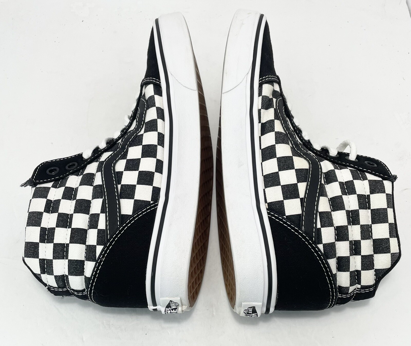 Vans Checkered Black White High Top Casual Comfort Sn… - Gem