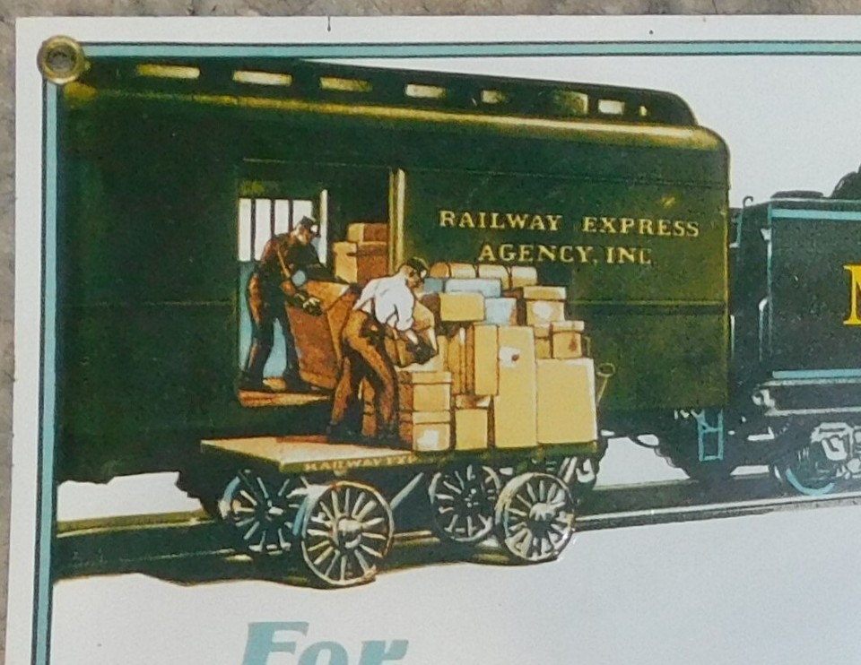 Railway Express Agency Vintage Reproduction Tin Sign Railway Wall Decor ...