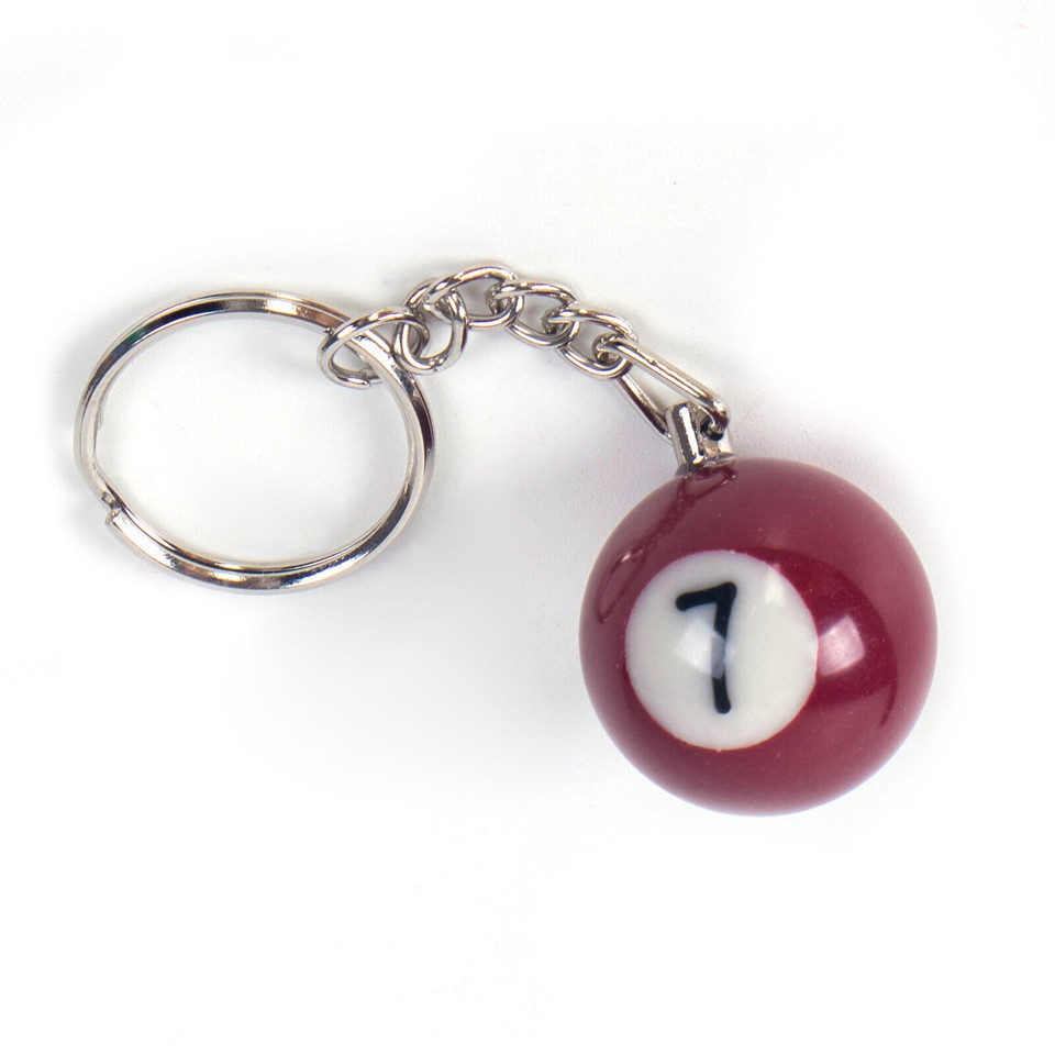 ~ 1" Billiard Ball Pool Keychain Keyring: PICK YOUR OWN POISON!!! | eBay