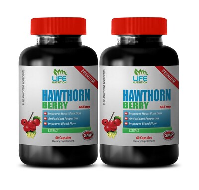 Hawthorn Capsules - Hawthorn Extract 665mg - Lower Blood Pressure ...