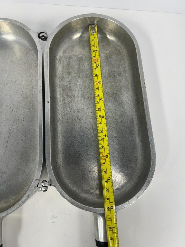 Miracle Maid G2 Cast Aluminum Folding Hinged Omelet Fish Pan Double ...