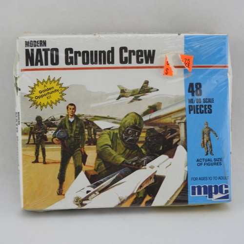 1983 MPC HO/OO Scale Modern NATO Ground Crew #6014 Plastic Model Kit ...