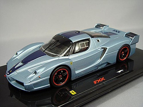 MATTEL MT5611N 1/43 Ferrari FXX Turquoise / Blue Stripe Model Car Elite ...