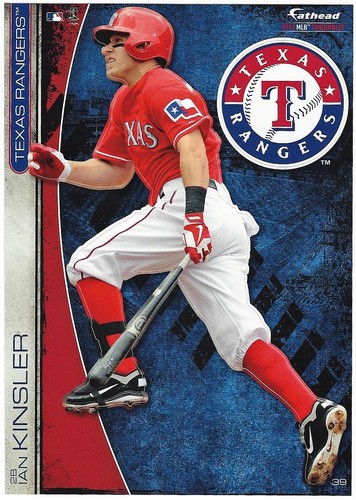 IAN KINSLER TEXAS RANGERS FATHEAD TRADEABLES REMOVABLE STICKER LOGO ...